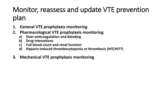 Guidelines for dvt prophylaxis in surgical patients | PPTX | Lung and ...