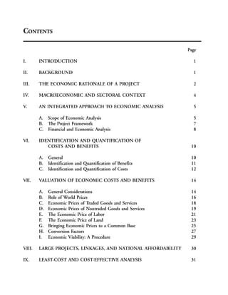 Guidelines for economic analysis ADB | PDF