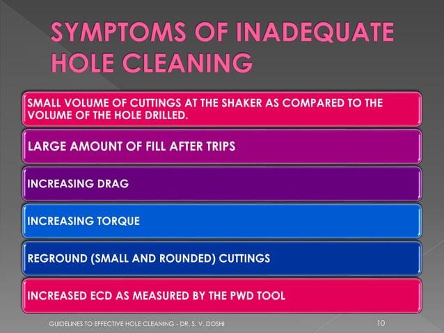 GUIDELINES FOR EFFECTIVE HOLE CLEANING IN DIRECTIONAL WELLS | PPTX