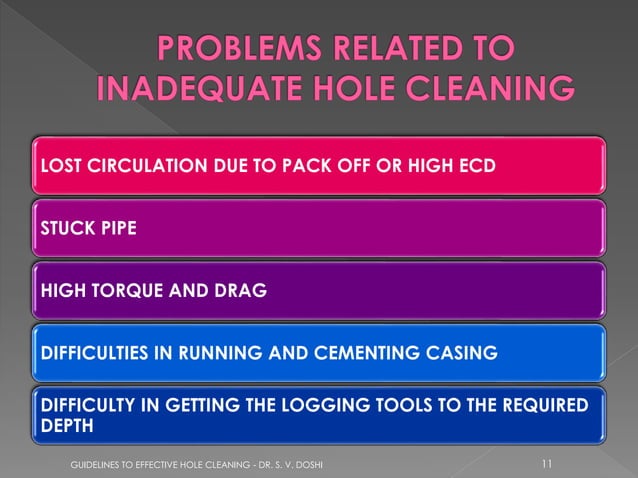 GUIDELINES FOR EFFECTIVE HOLE CLEANING IN DIRECTIONAL WELLS | PPTX