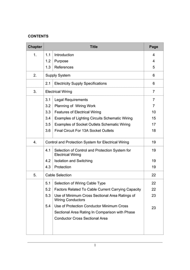 Guidelines for electrical wiring in residential buildings | PDF