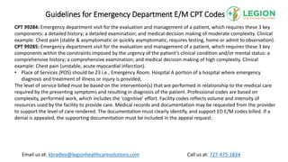 Guidelines for Emergency Department E M CPT Codes.pptx