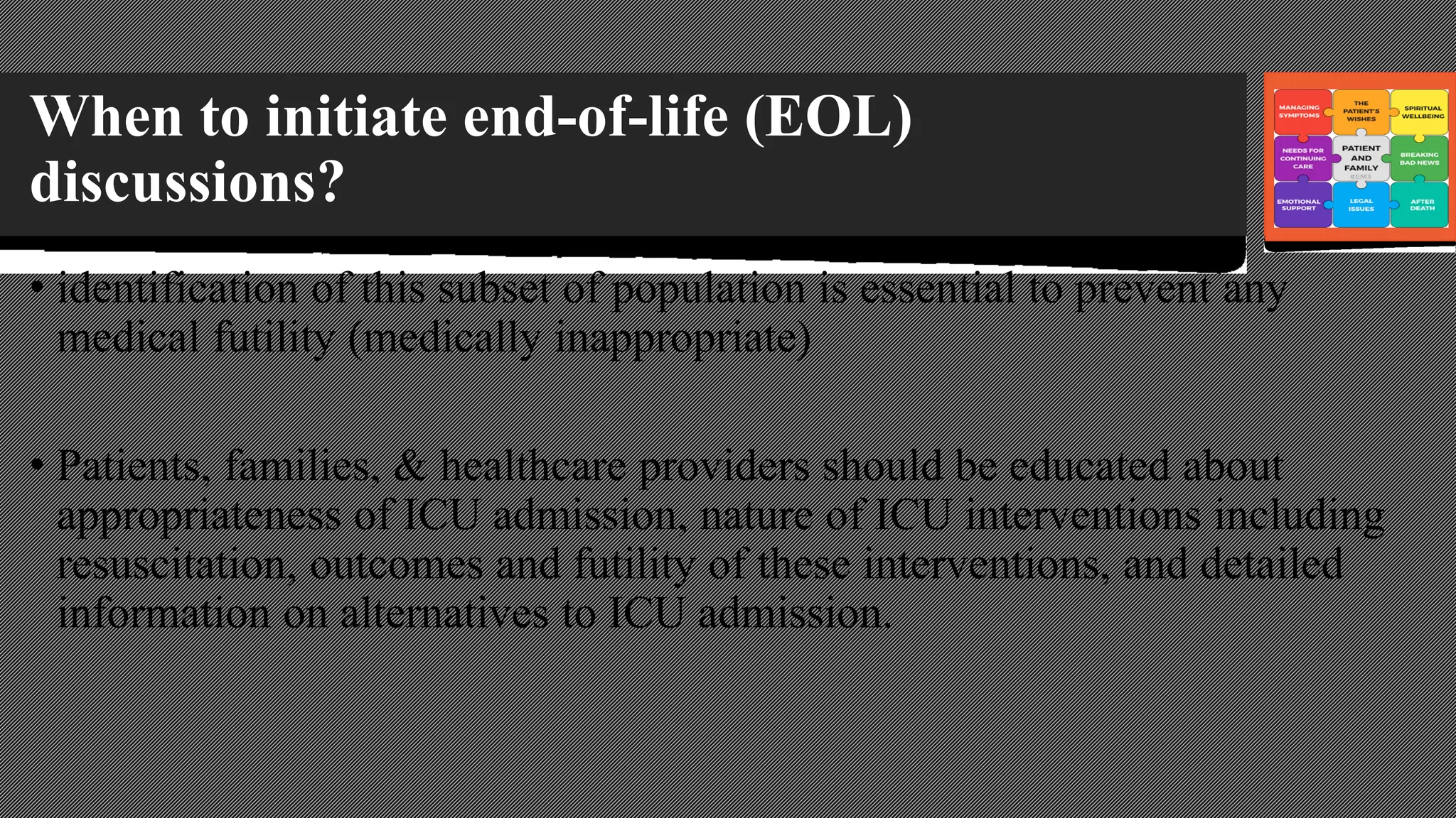 Guidelines for end of life care in icu | PDF