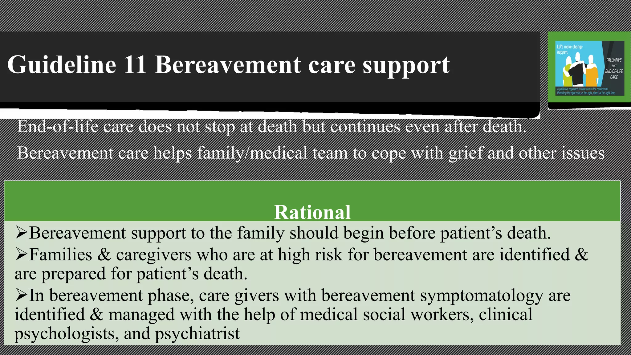 Guidelines for end of life care in icu | PDF