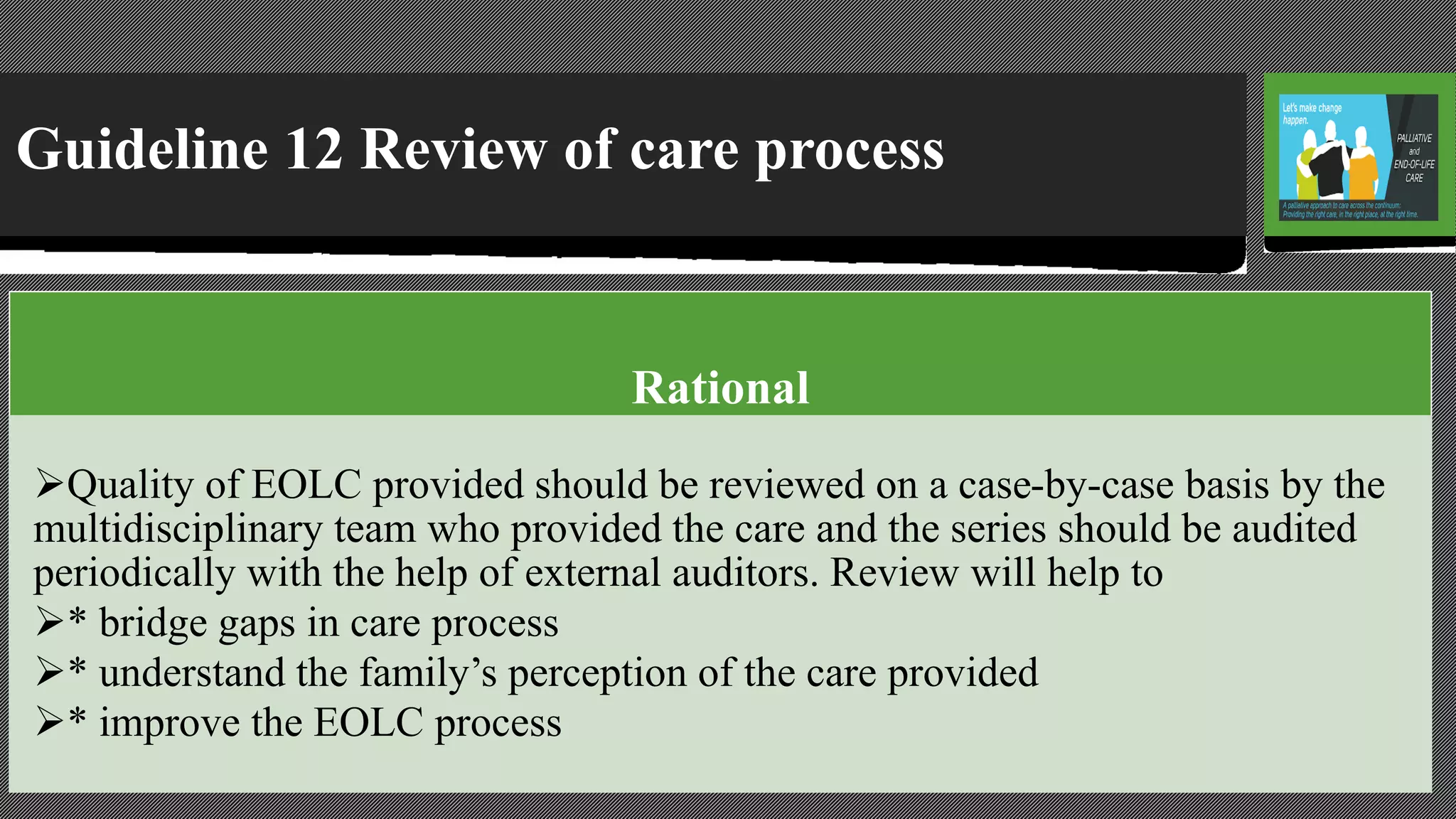 Guidelines for end of life care in icu | PDF