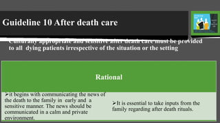 Guidelines for end of life care in icu | PDF