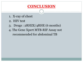 Guidelines for extra pulmonary TB in India | PPTX