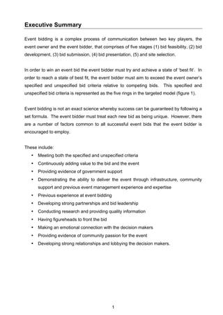 Guidelines for Event Bidding, Jan 2014 | PDF