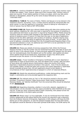 Guidelines for filling up form | DOCX