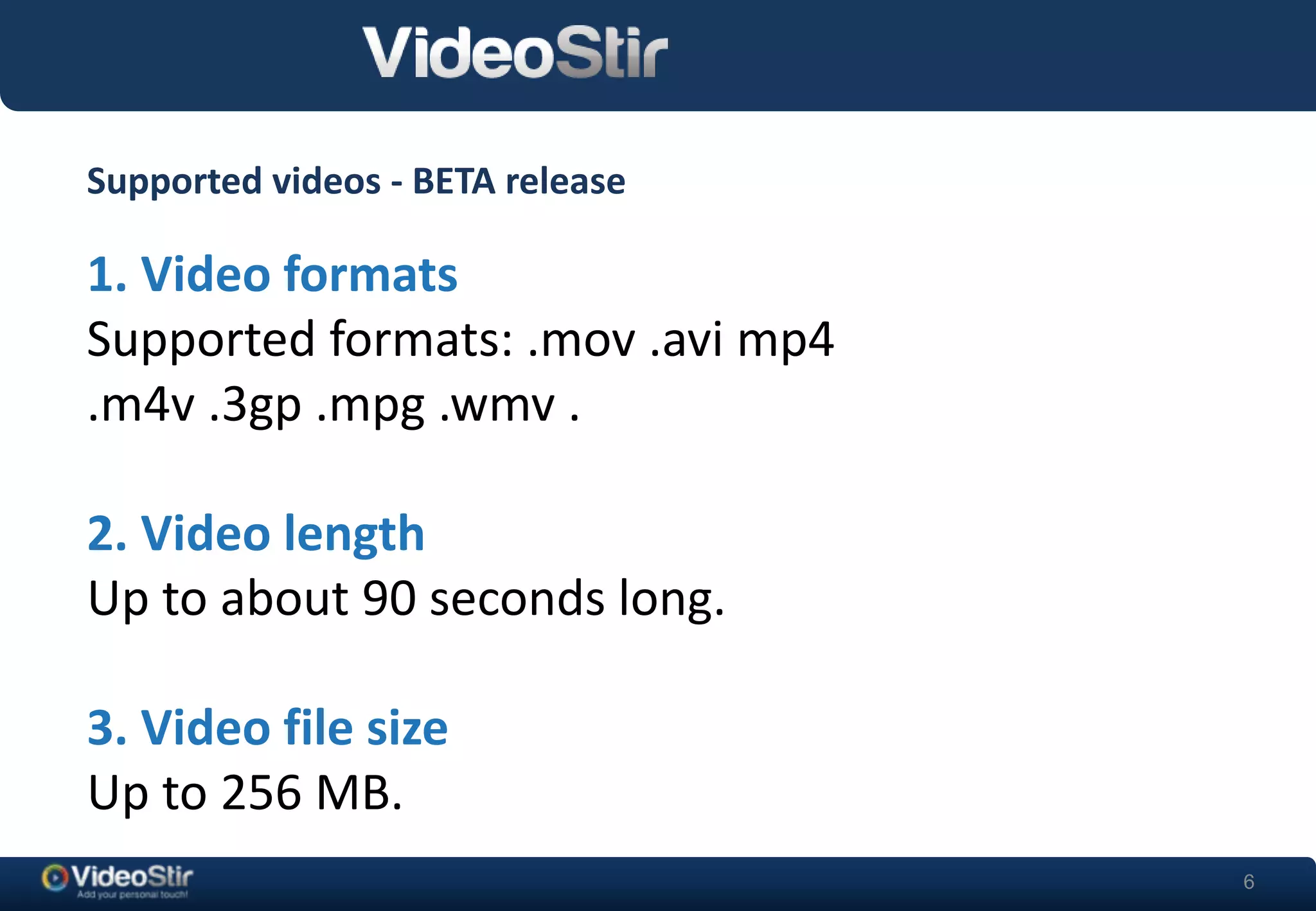Guidelines for Filming your VideoStir Clip | PPTX | Video Software ...