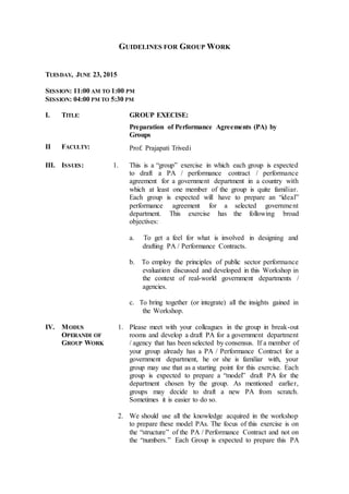 Guidelines for group work | PDF