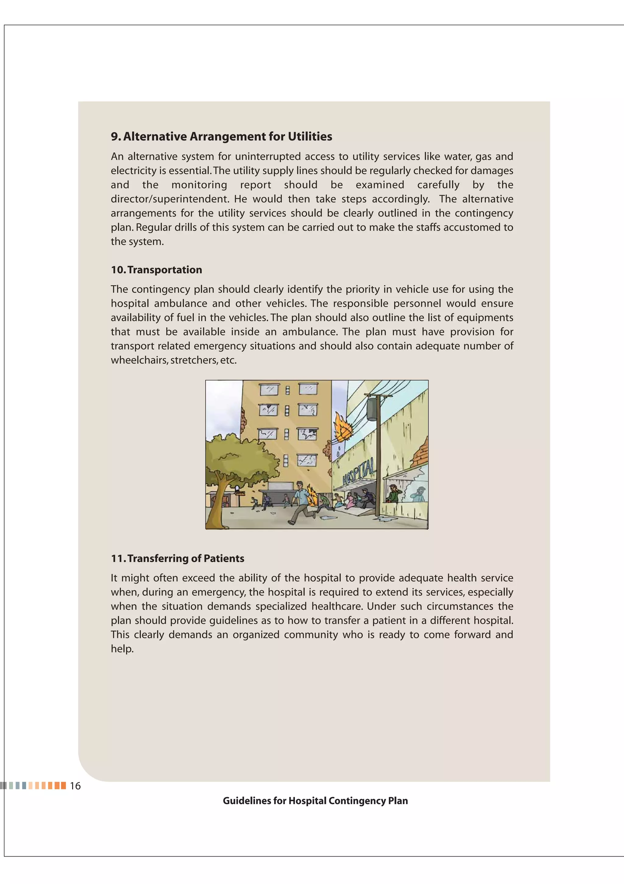 Guidelines for hospital contingency plan | PDF