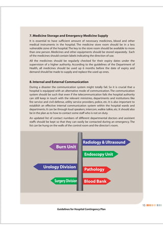Guidelines for hospital contingency plan | PDF