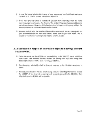 Guidelines for income tax deduction fy15 16 | PDF