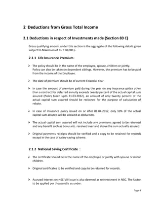 Guidelines for income tax deduction fy15 16 | PDF
