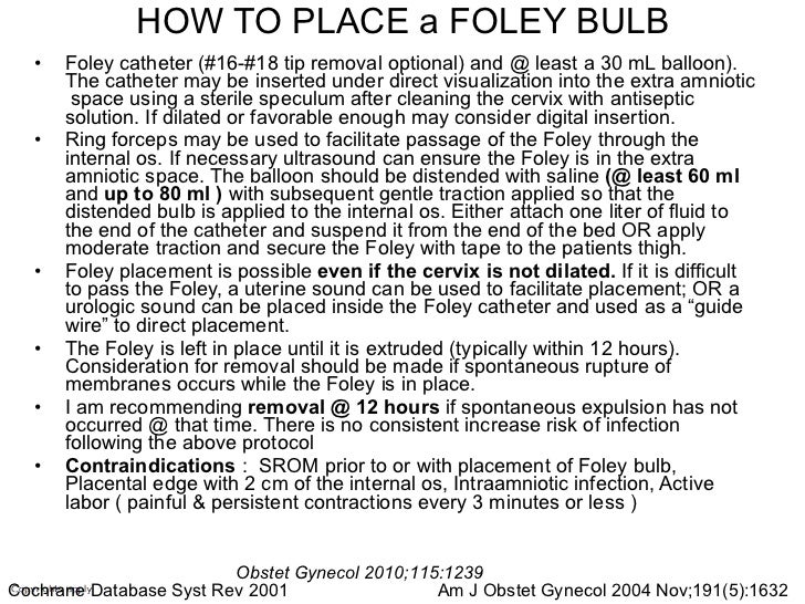 Guidelines for induction