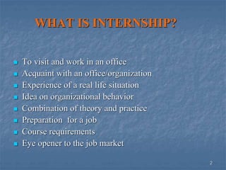 GUIDELINES FOR INTERNSHIP REPORT.ppt