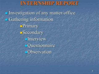 GUIDELINES FOR INTERNSHIP REPORT.ppt