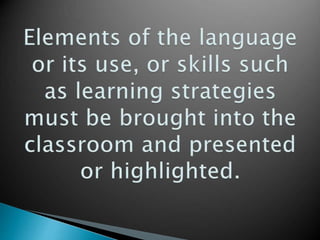 GUIDELINES FOR LANGUAGE CLASSROOM INSTRUCTION.ppt | Education