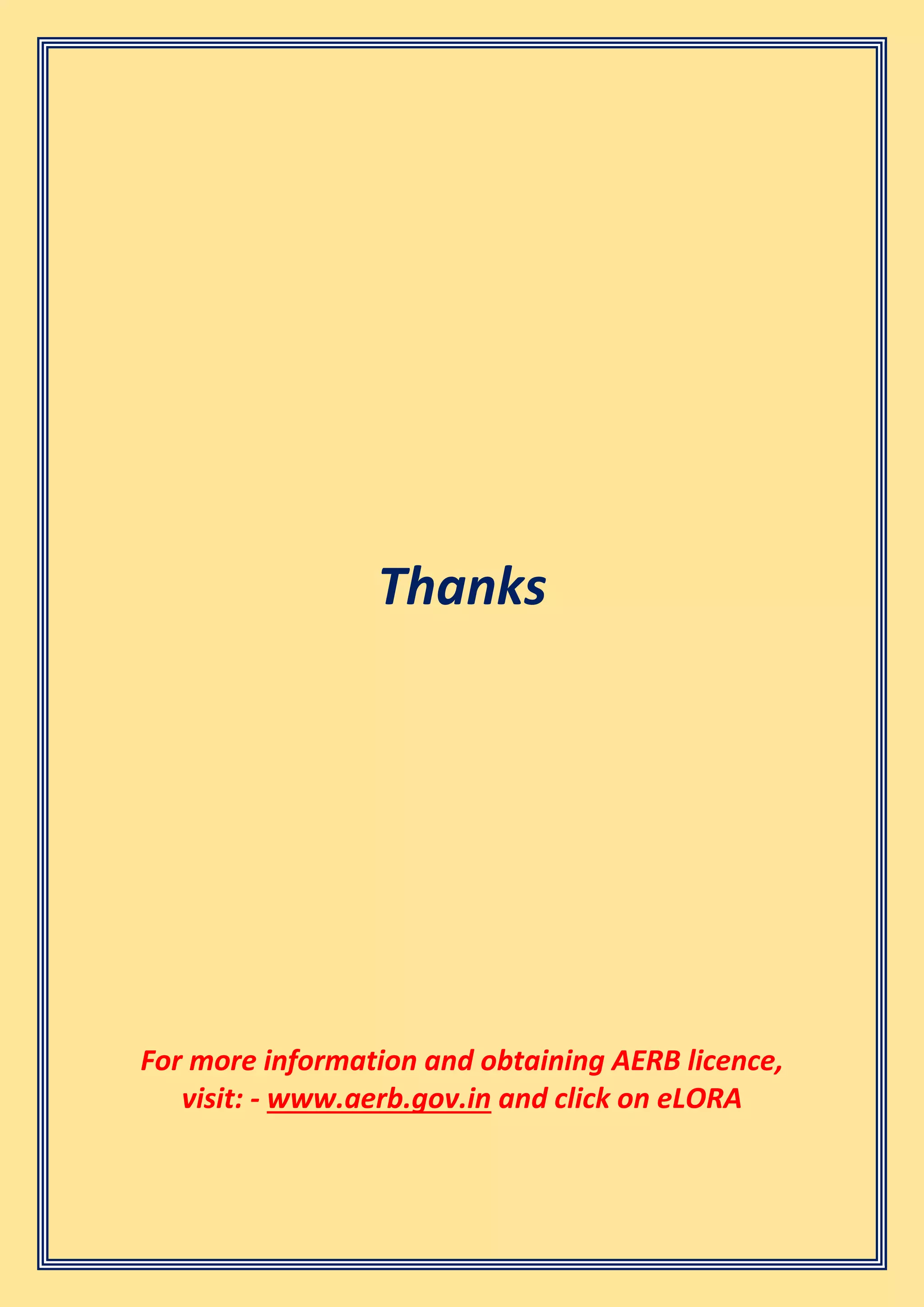 Guidelines for layout as per AERB | PDF