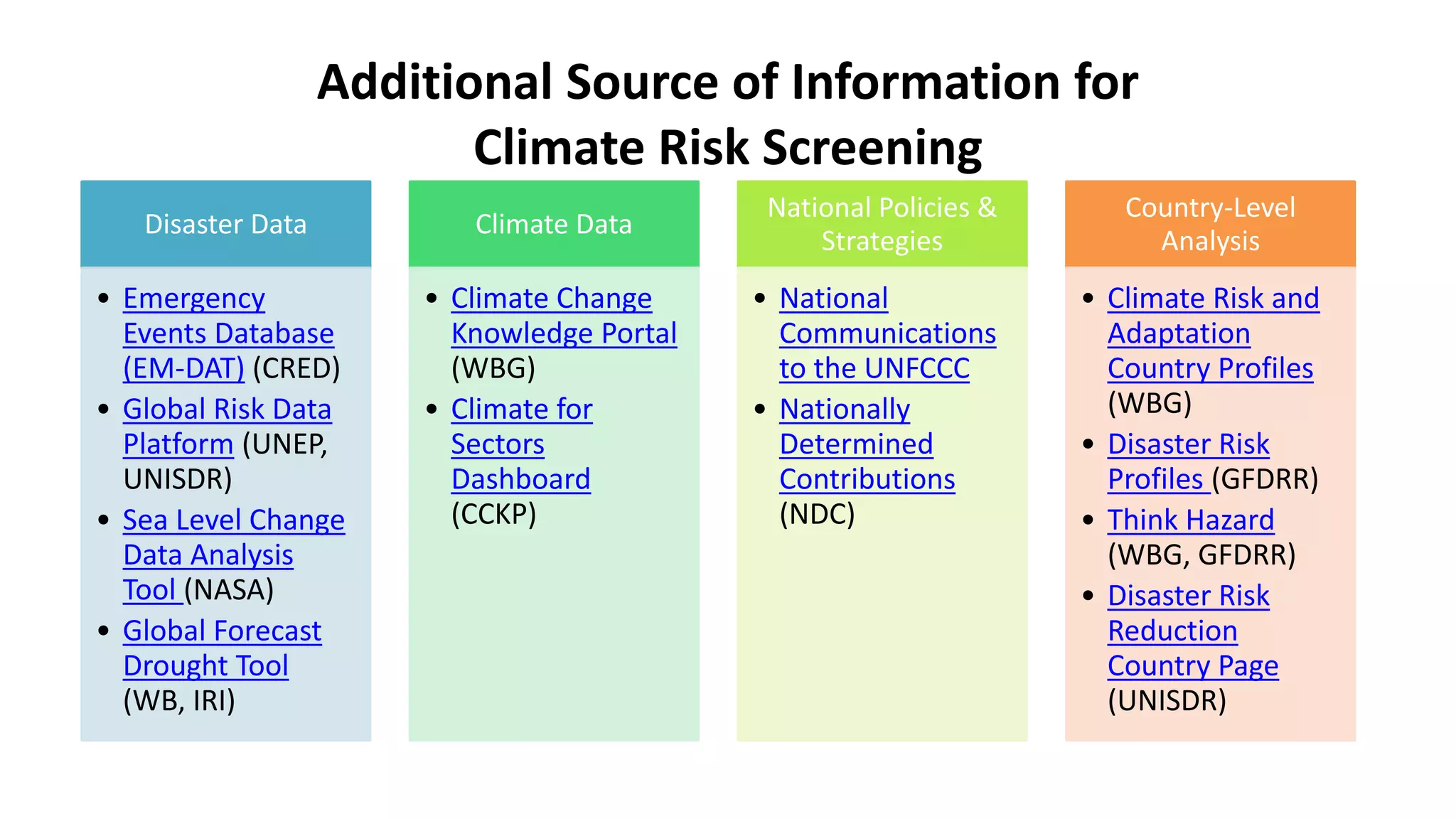 Guidelines for mainstreaming climate change and key consideration | PPT