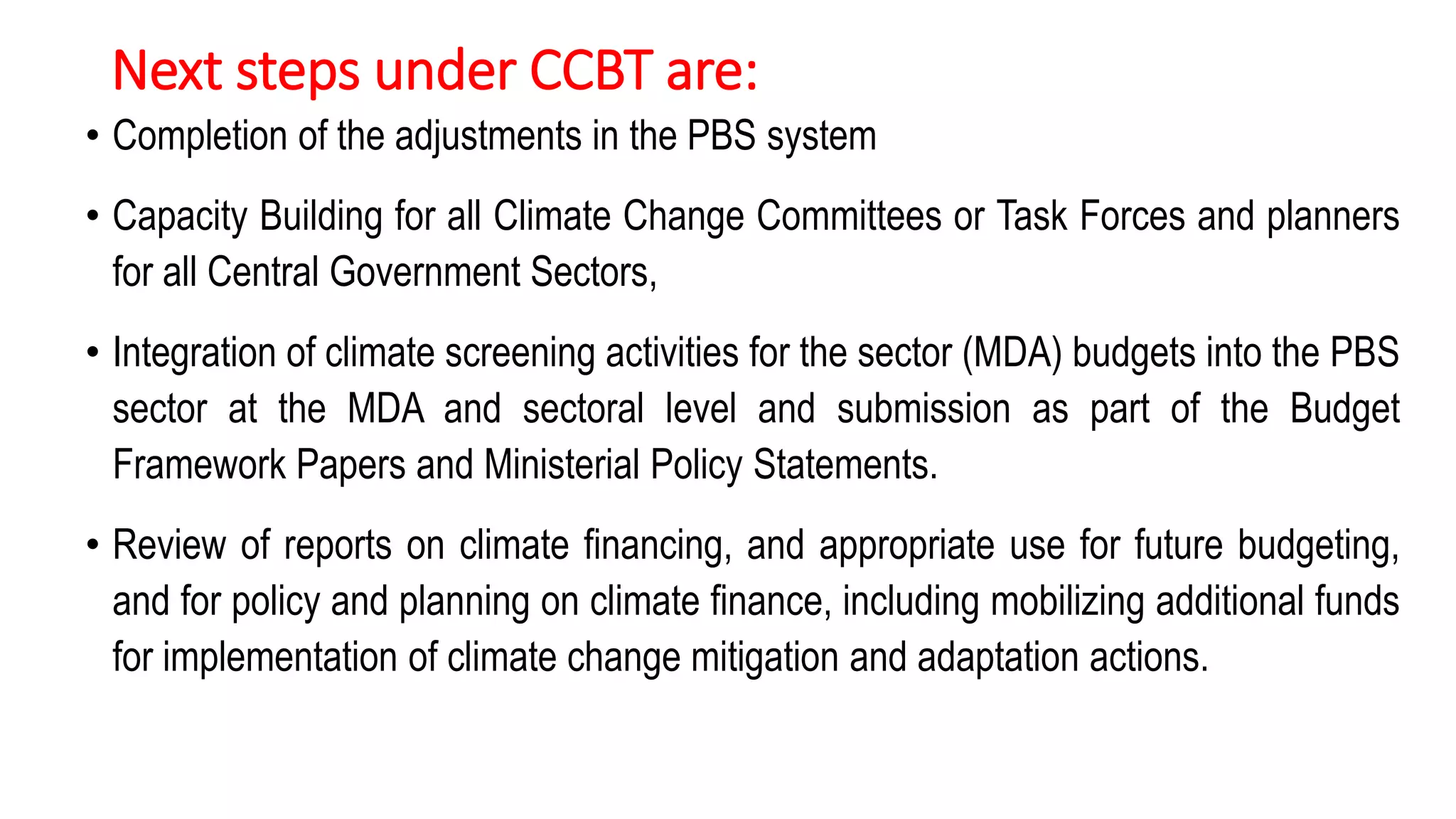 Guidelines for mainstreaming climate change and key consideration | PPT
