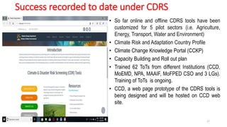 Guidelines for mainstreaming climate change and key consideration | PPT