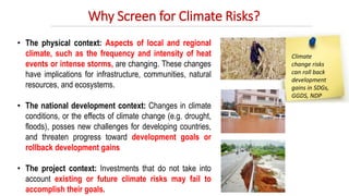 Guidelines for mainstreaming climate change and key consideration | PPT