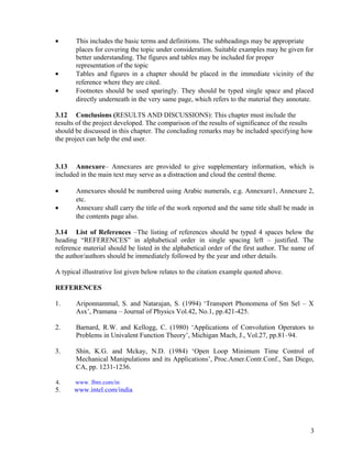 Guidelines for making project........... | DOC | Desktop Publishing ...