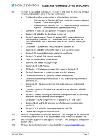Guidelines for marine lifting operation noble denton | PDF