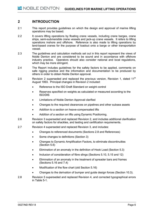 Guidelines for marine lifting operations | PDF