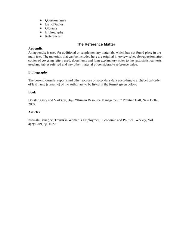 Guidelines for mentorship project report | PDF