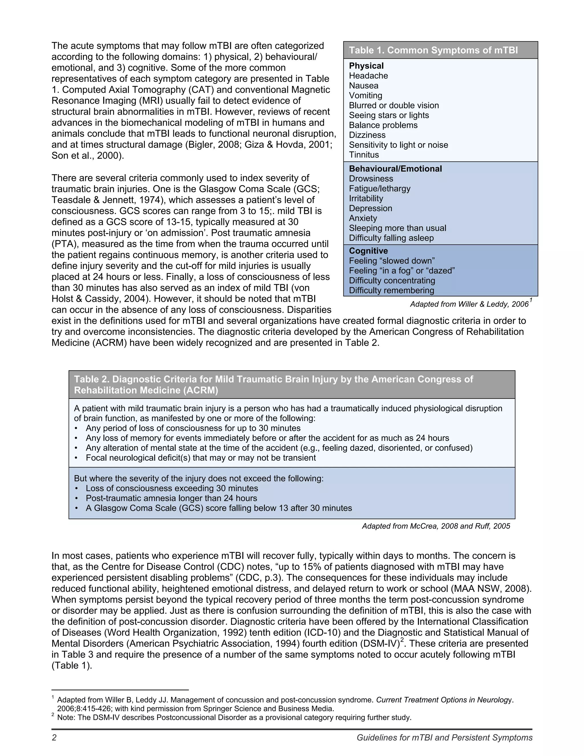 Guidelines for mild_traumatic_brain_injury_and_persistent_symptoms ...