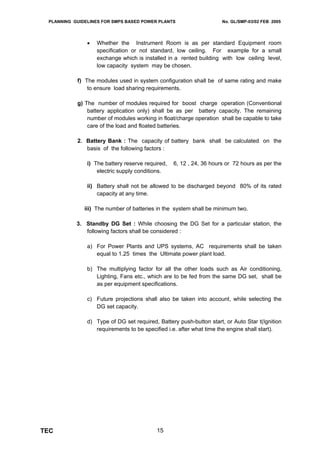 Guidelines for power plants (smps) | PDF