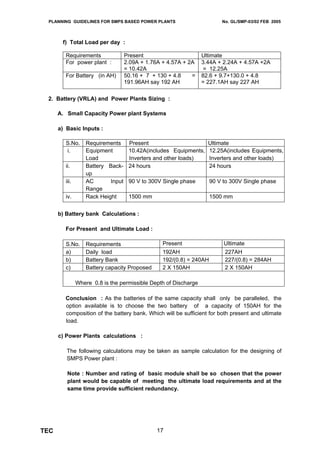 Guidelines for power plants (smps) | PDF