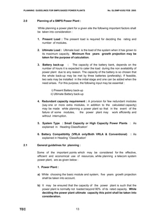 Guidelines for power plants (smps) | PDF