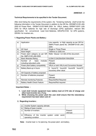 Guidelines for power plants (smps) | PDF