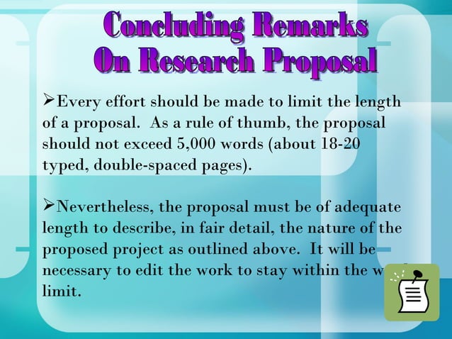 Guidelines for preparing a research proposal | PPT | Education