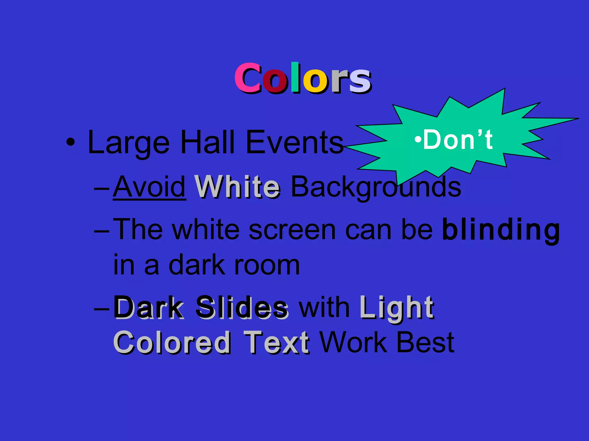 Guidelines for preparing powerpoint presentations | PPT