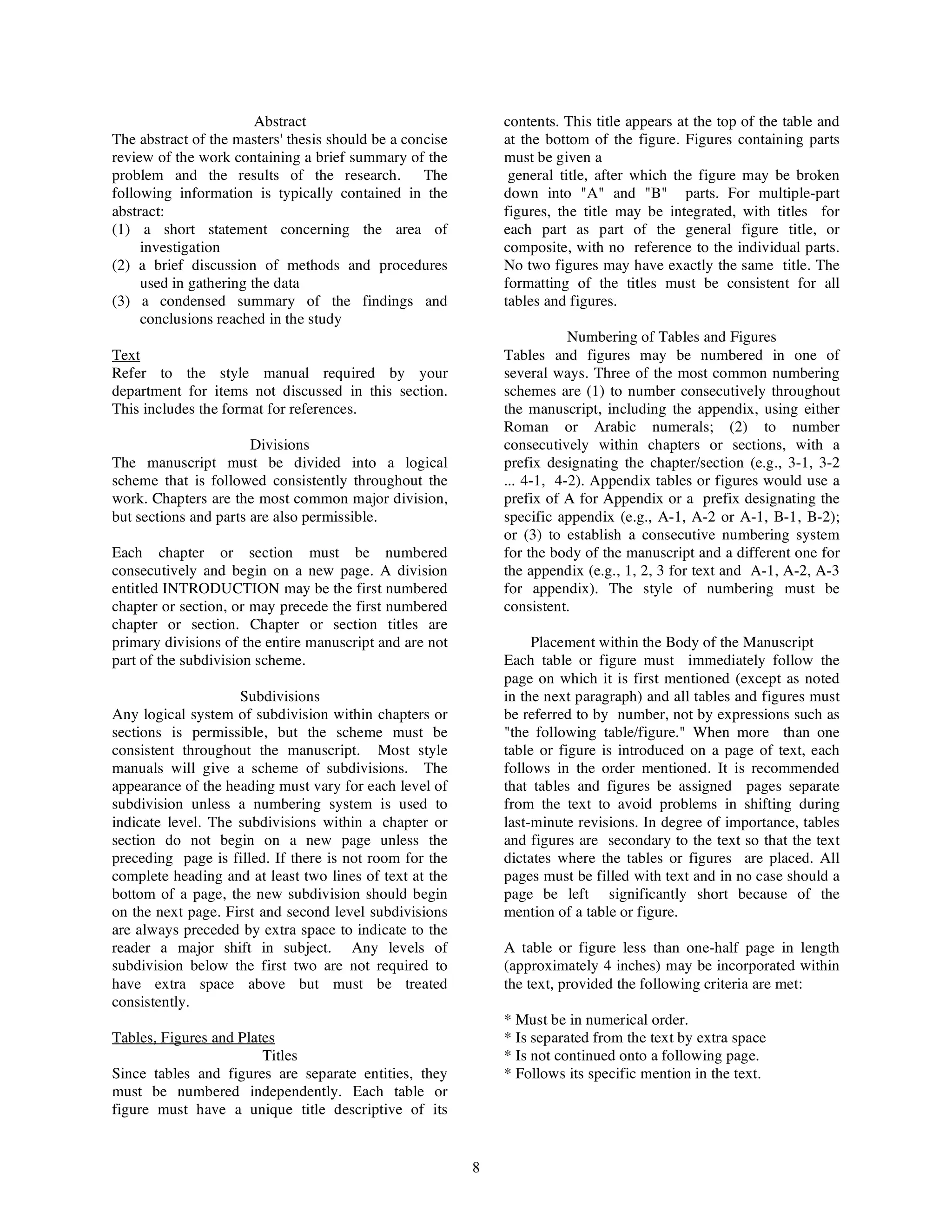 Guidelines for preparing the master´s thesis | PDF