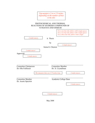 Guidelines for preparing the master´s thesis | PDF
