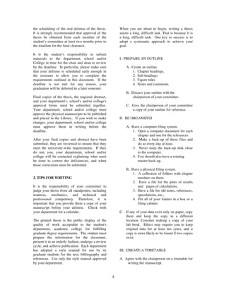 Guidelines for preparing the master´s thesis | PDF | Postgraduate ...
