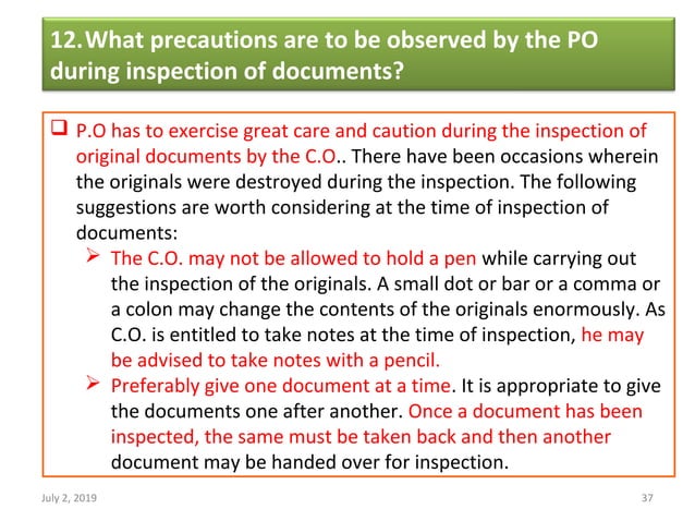 Guide lines for Presenting Officers of Departmental Inquiry in Railways ...
