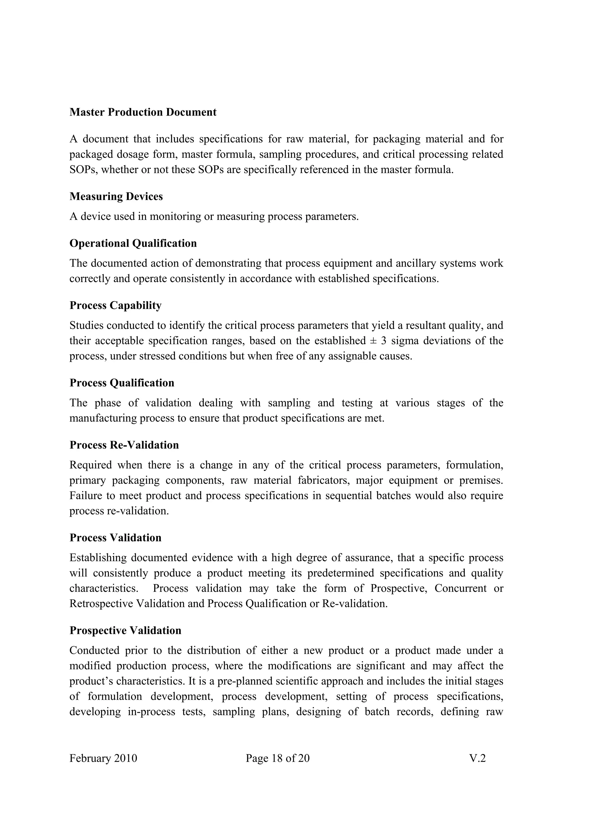Guidelinesfor processvalidationofpharmaceuticaldosageforms | PDF