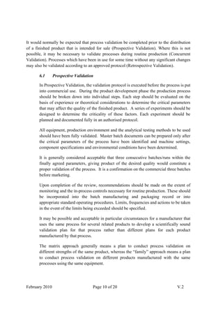 Guidelinesfor processvalidationofpharmaceuticaldosageforms | PDF