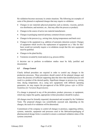 Guidelinesfor processvalidationofpharmaceuticaldosageforms | PDF
