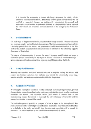 Guidelinesfor processvalidationofpharmaceuticaldosageforms | PDF