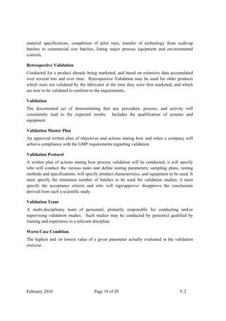 Guidelinesfor processvalidationofpharmaceuticaldosageforms | PDF