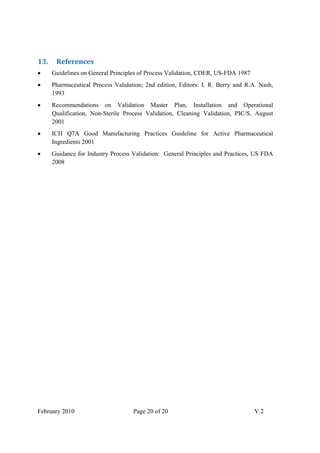 Guidelinesfor processvalidationofpharmaceuticaldosageforms | PDF