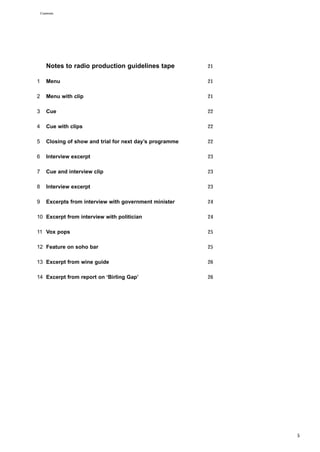 Guidelines for radio programme production | PDF